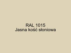 RAL 1015 - Jasna kość słoniowa / Light ivory (RAL Classic) | Paleta ...
