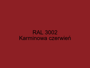 RAL 3002 - Karminowa czerwień / Carmine red (RAL Classic) | Paleta ...