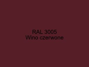 RAL 3005 - Wino czerwone / Wine red (RAL Classic) | Paleta Kolorow RAL
