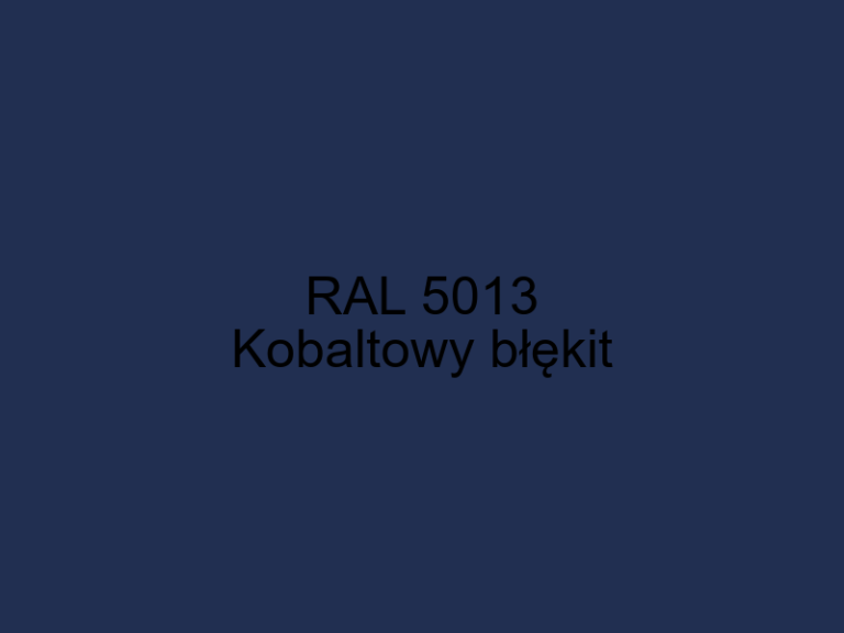 RAL 5013 - Kobaltowy błękit / Cobalt blue (RAL Classic) | Paleta ...