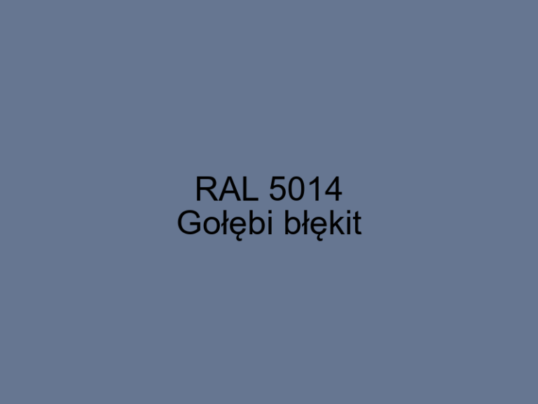 RAL 5014 - Gołębi błękit / Pigeon blue (RAL Classic) | Paleta Kolorow RAL