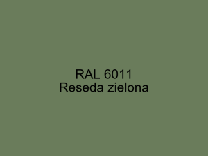 RAL 6011 - Reseda zielona / Reseda green (RAL Classic) | Paleta Kolorow RAL