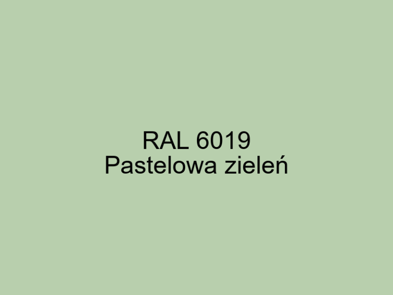 RAL 6019 - Pastelowa zieleń / Pastel green (RAL Classic) | Paleta ...