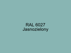RAL 6027 - Jasnozielony / Light green (RAL Classic) | Paleta Kolorow RAL