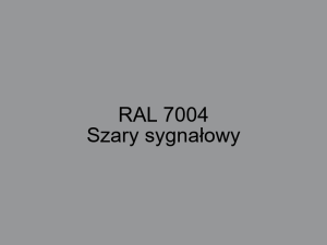 RAL 7004 - Szary sygnałowy / Signal grey (RAL Classic) | Paleta Kolorow RAL