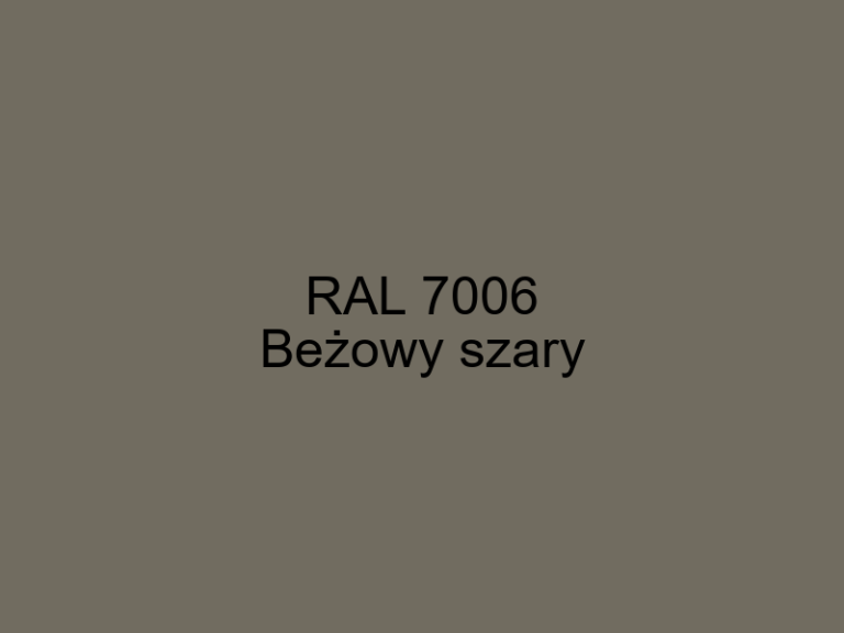 RAL 7006 - Beżowy szary / Beige grey (RAL Classic) | Paleta Kolorow RAL