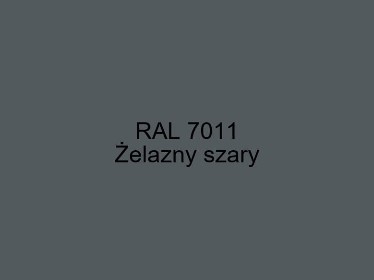 RAL 7011 - Żelazny szary / Iron grey (RAL Classic) | Paleta Kolorow RAL
