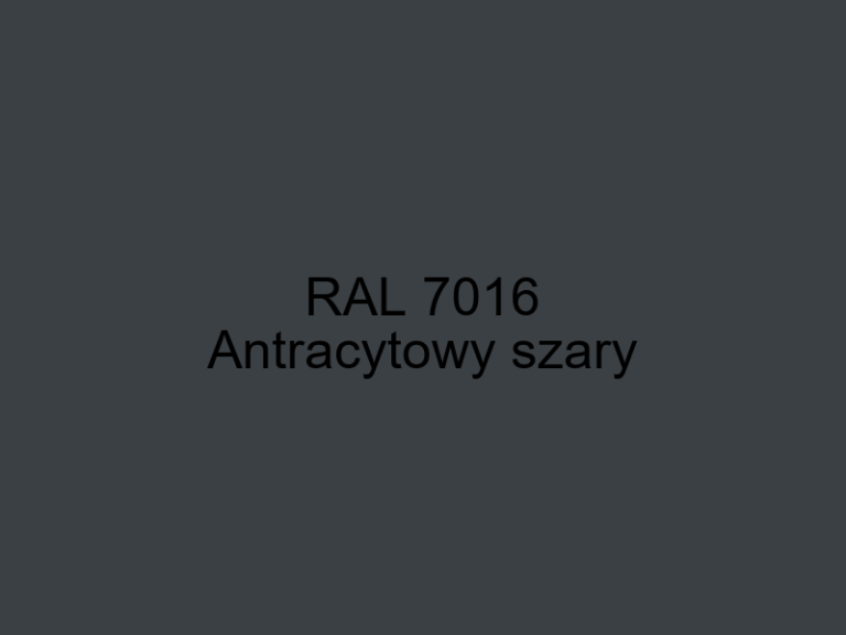 RAL 7016 - Antracytowy szary / Anthracite grey (RAL Classic) | Paleta ...