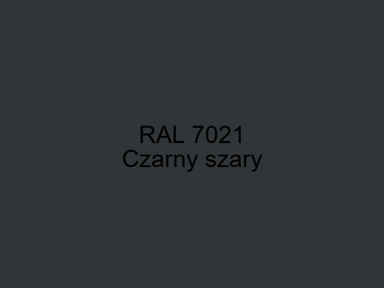 RAL 7021 - Czarny szary / Black grey (RAL Classic) | Paleta Kolorow RAL