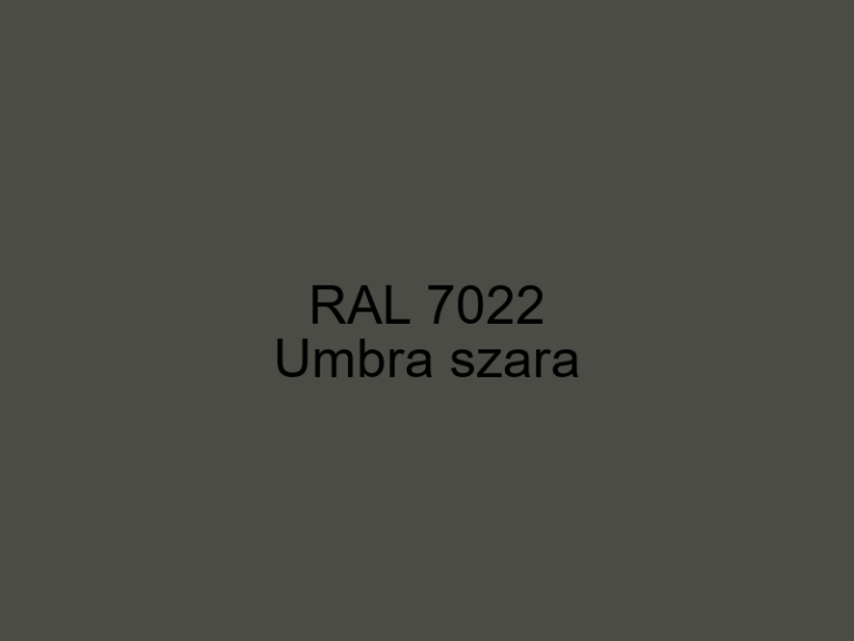 RAL 7022 - Umbra szara / Umbra grey (RAL Classic) | Paleta Kolorow RAL