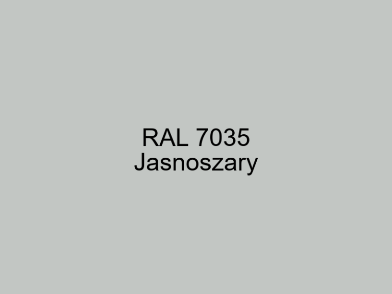 RAL 7035 - Jasnoszary / Light grey (RAL Classic) | Paleta Kolorow RAL