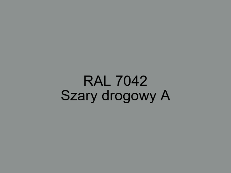 RAL 7042 - Szary drogowy A / Traffic grey A (RAL Classic) | Paleta Kolorow RAL
