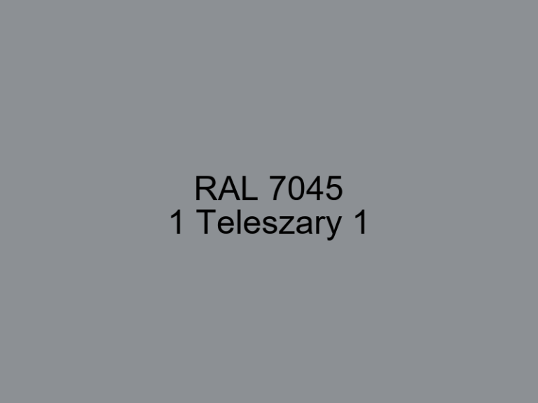 RAL 7045 - 1 Teleszary 1 / Telegrey 1 (RAL Classic) | Paleta Kolorow RAL