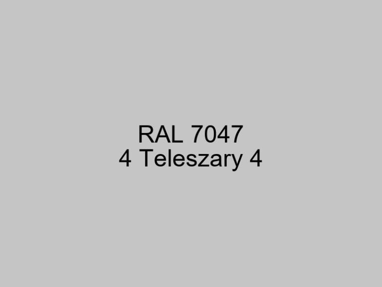 RAL 7047 - 4 Teleszary 4 / Telegrey 4 (RAL Classic) | Paleta Kolorow RAL