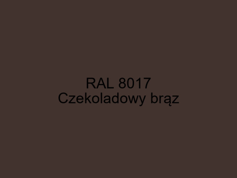 RAL 8017 - Czekoladowy brąz / Chocolate brown (RAL Classic) | Paleta ...