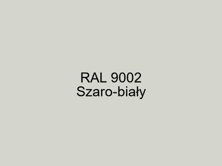 RAL 9002 - Szaro-biały / Grey white (RAL Classic) | Paleta Kolorow RAL