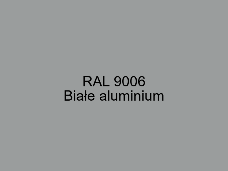 RAL 9006 - Białe aluminium / White aluminium (RAL Classic) | Paleta Kolorow RAL