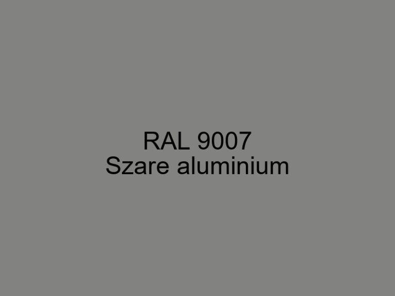 RAL 9007 - Szare aluminium / Grey aluminium (RAL Classic) | Paleta ...