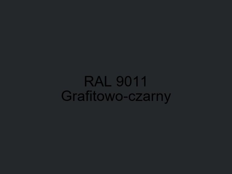 RAL 9011 - Grafitowo-czarny / Graphite black (RAL Classic) | Paleta ...